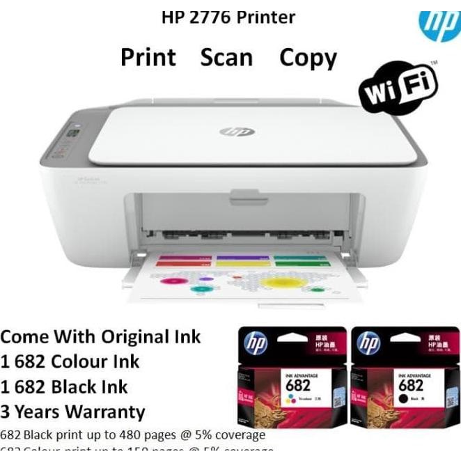Jual HP DESKJET INK ADVANTAGE 2776 ALL IN ONE PRINTER- WIFI - RESMI 100% | Shopee Indonesia