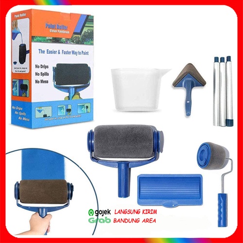 Jual Kuas Roll Alat Cat Dinding Rumah 8 in 1 Paint Roller Roll Brush ...