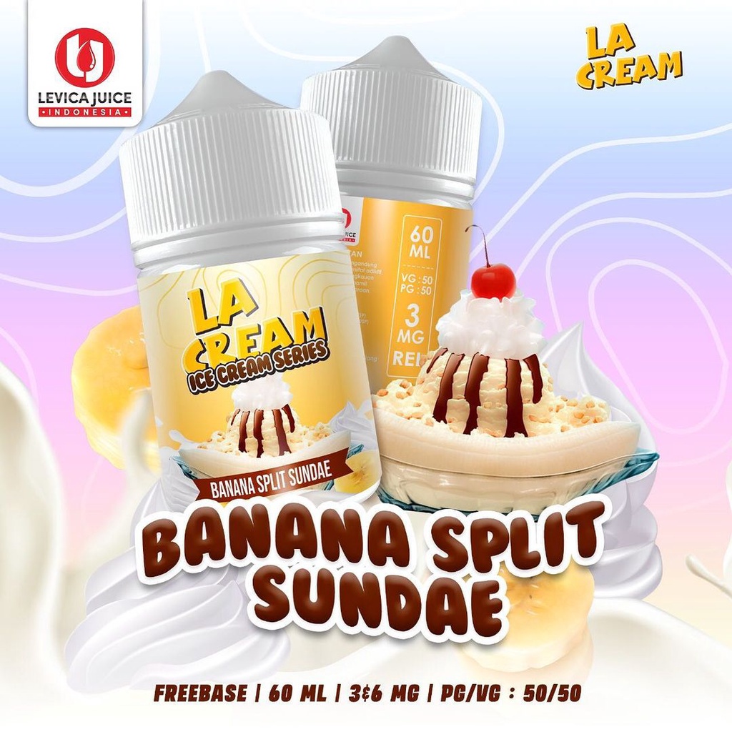 Jual La Cream Banana Split Sundae 60ML by Levica Juice | Shopee Indonesia