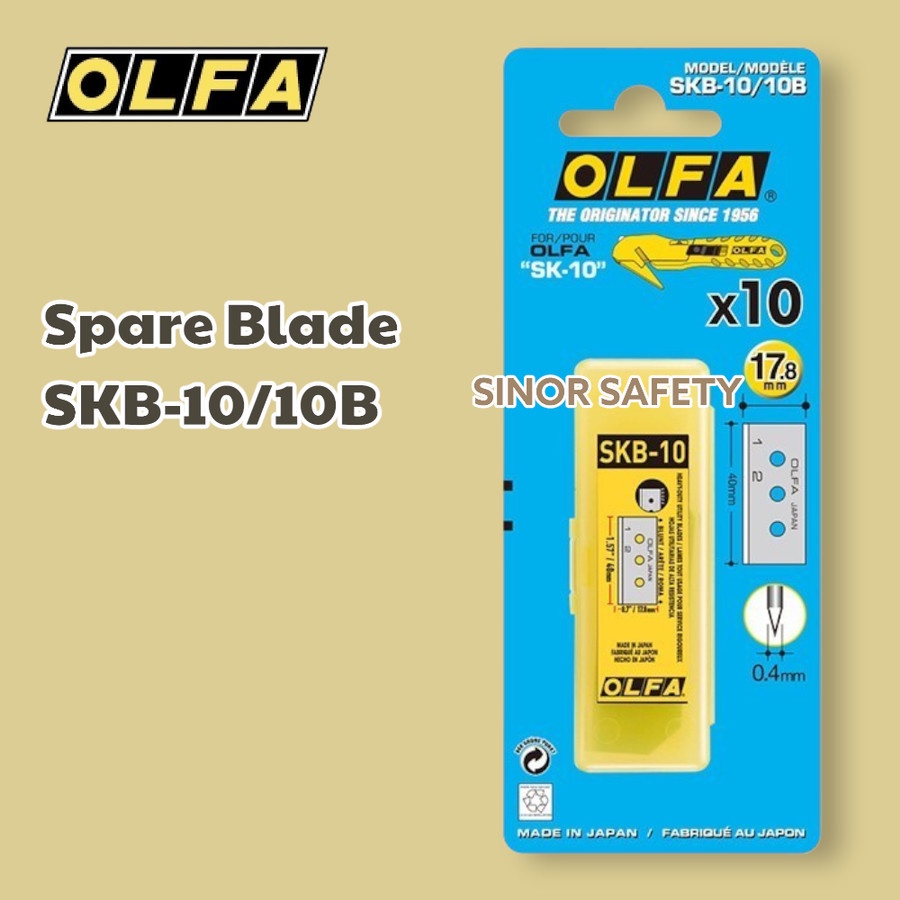 Jual REFILL Olfa Cutter SKB-10/10B Spare Blade 10 pcs Per Pack | Shopee Indonesia