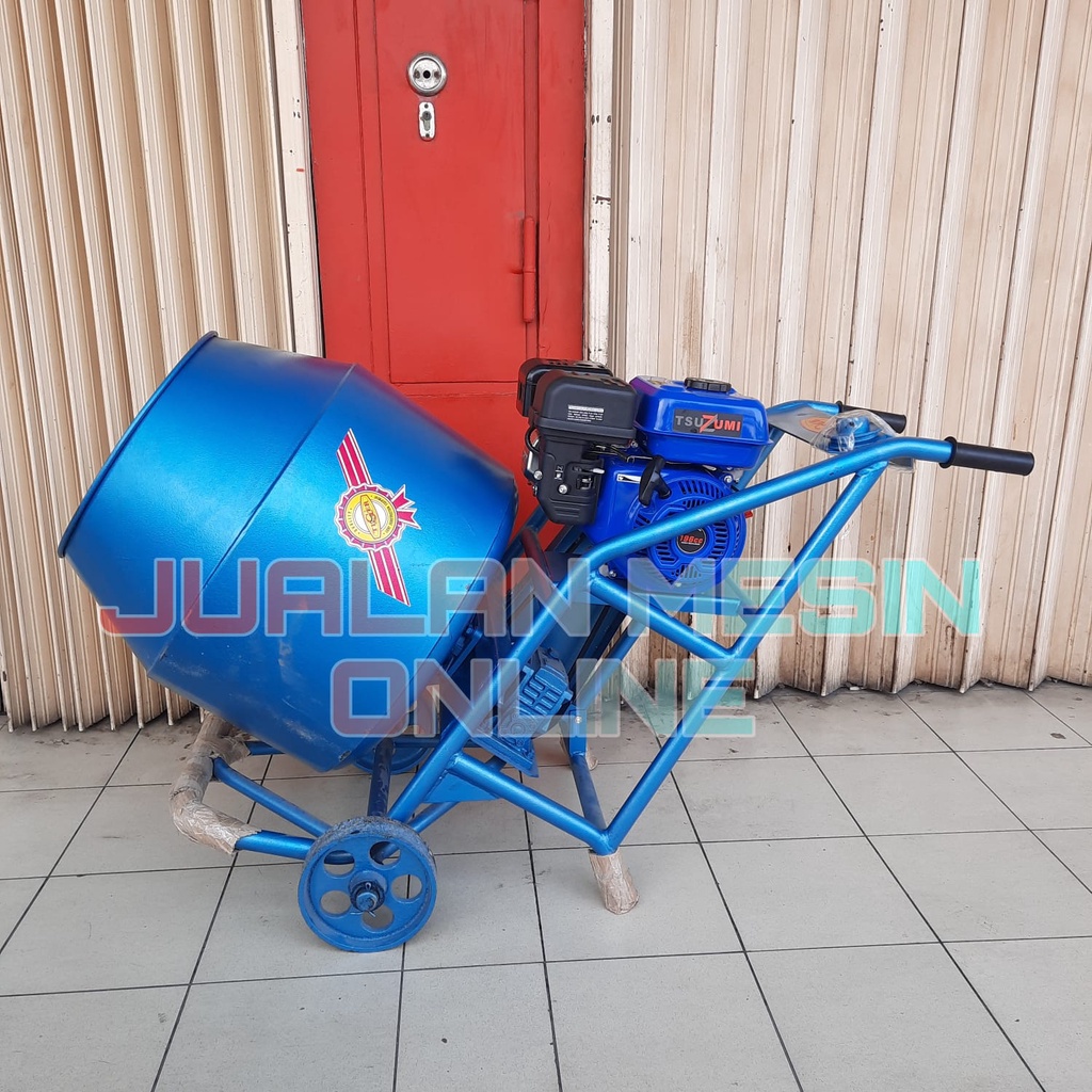 Jual Molen Mini Tiger 125 Liter+Engine Tsuzumi 6.5 hp TX200 Pengaduk ...