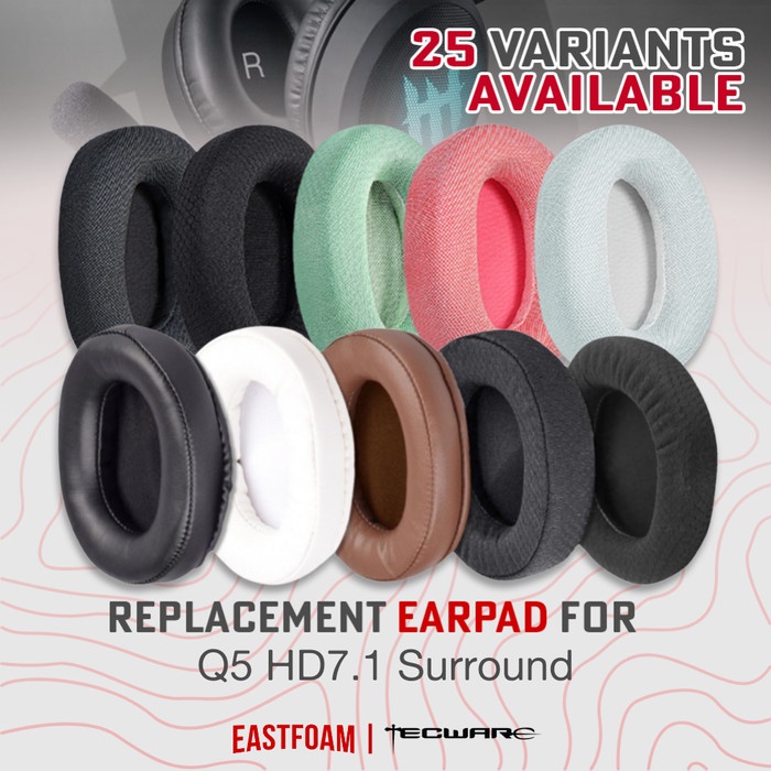 Jual Earpad Earcup Tecware Q5 HD7.1 Surround Premium Pad Busa Ear ...