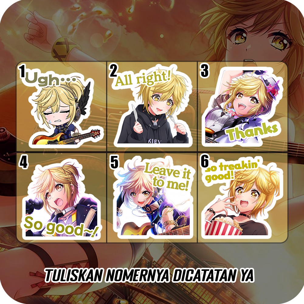 Jual Stiker Glossy Nagisa Tsukimiyama D4DJ, Sticker Anime Lucu Anti Air ...