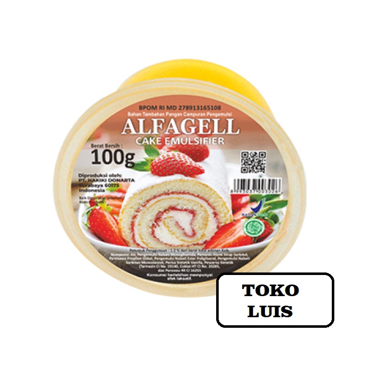 Jual Alfagel pengembang cake kue emulsifier 100 gram | Shopee Indonesia