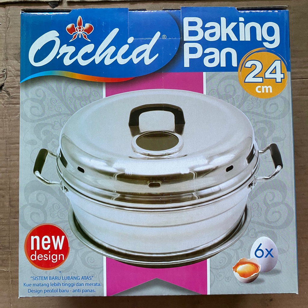 Jual LOYANG KUE BOLU BAKING PAN ORCHID 28 CM 24 CM 22 CM | Shopee Indonesia