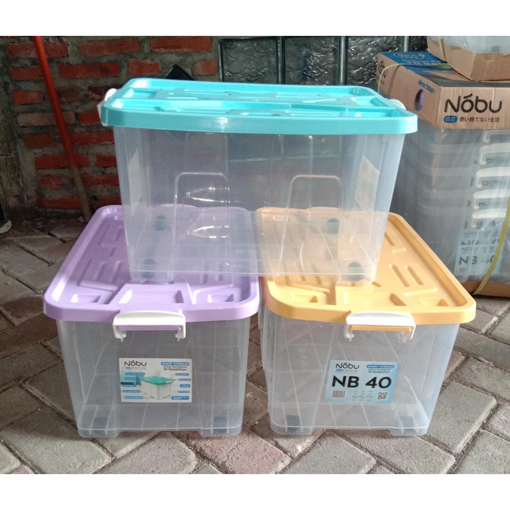Jual Box Container NOBU 40 LITER BENING | Shopee Indonesia