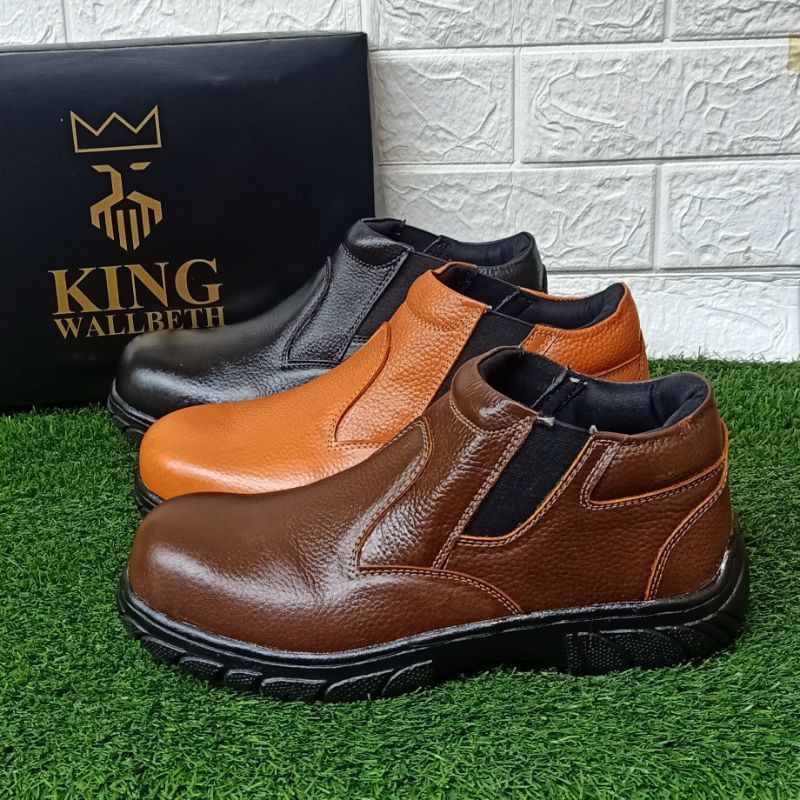 Jual Sepatu Safety boots KING WALLBETH ORIGINAL KULIT SAPI ASLI SEPTI ...