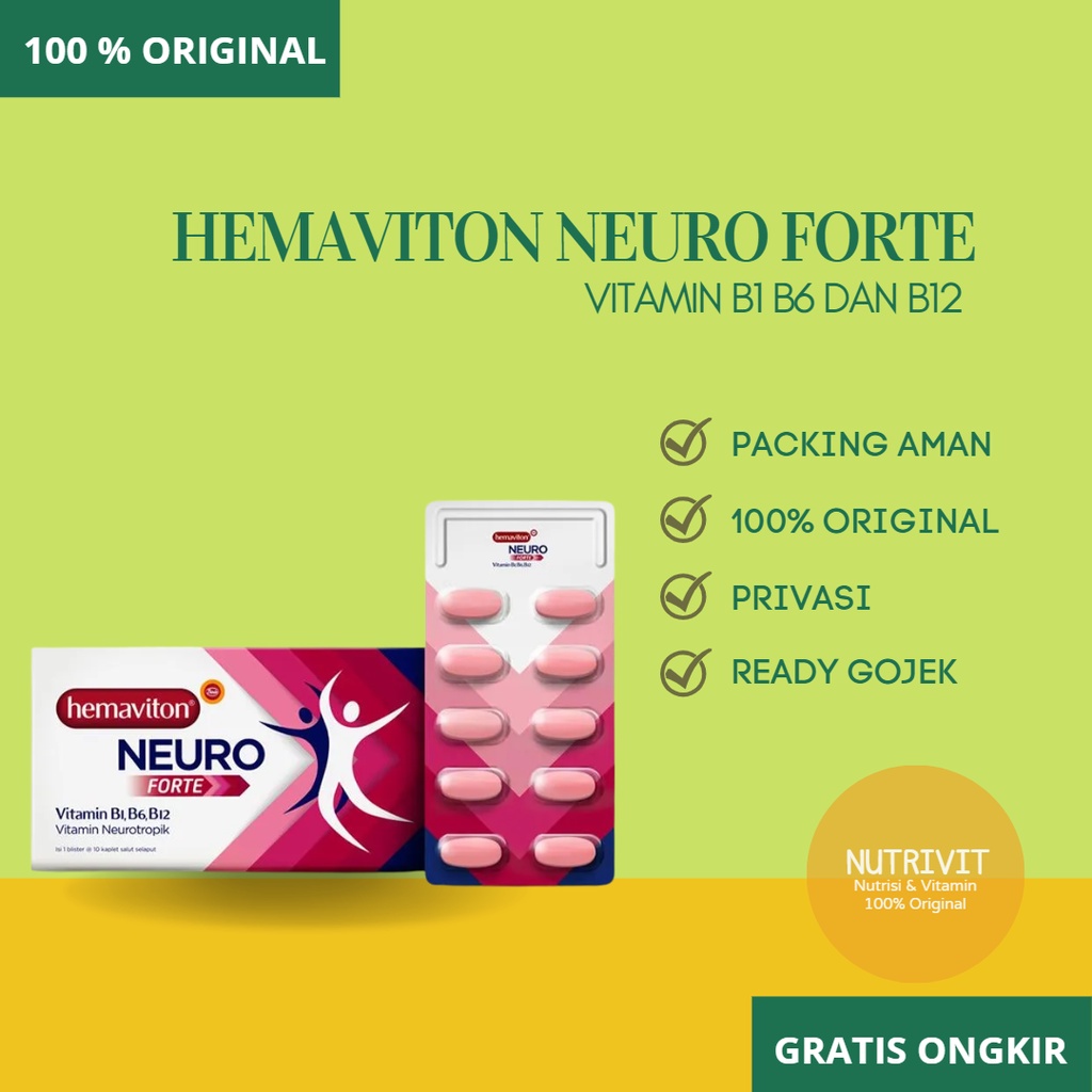 Jual Hemaviton Neuro forte 10 tablet | Shopee Indonesia