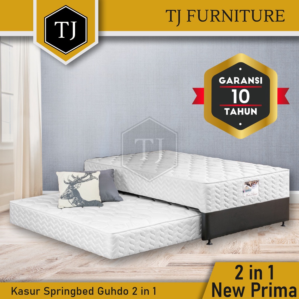 Jual Guhdo Springbed New Prima 2 in 1 / Kasur Spring Bed 2in1 Sorong Tanpa Sandaran | Shopee ...