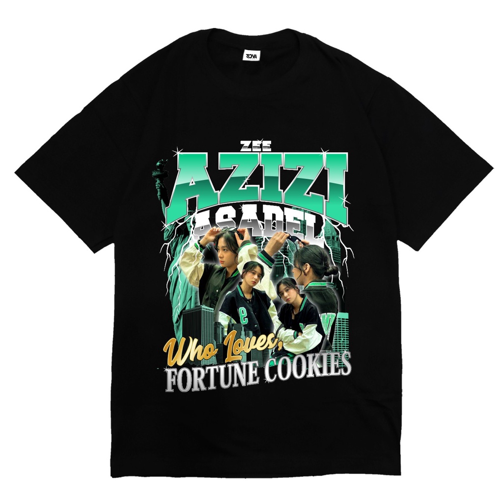 Jual KAOS ZEE JKT48 NEW ERA AZIZI ASADEL - BOOTLEG CONCEPT TEES VINTAGE ...