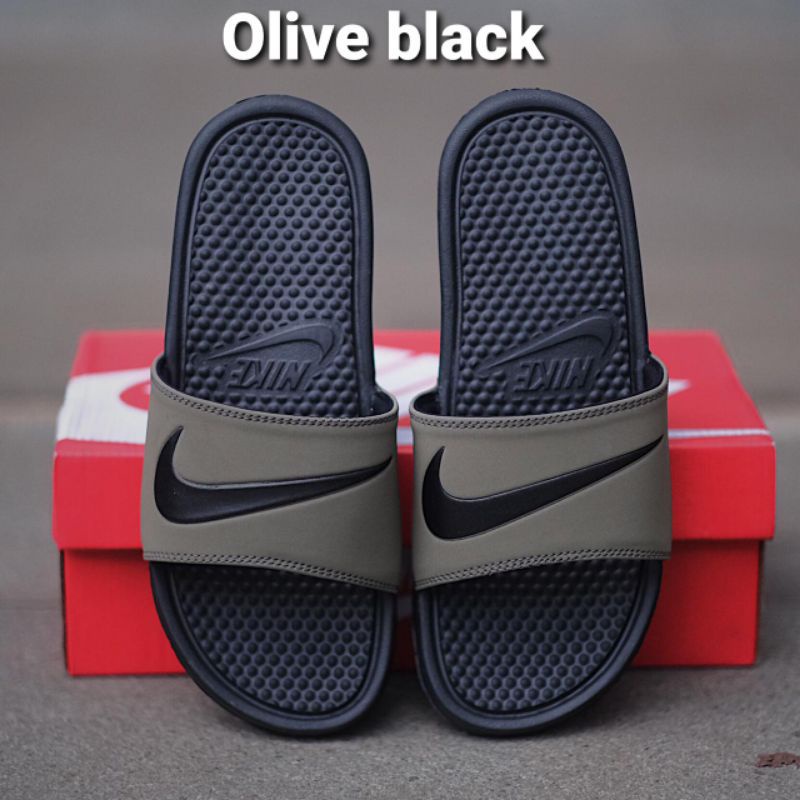 Jual Sendal Slide Nike Bennasi Swosh Pria Wanita Slop Casual Kekinian ...