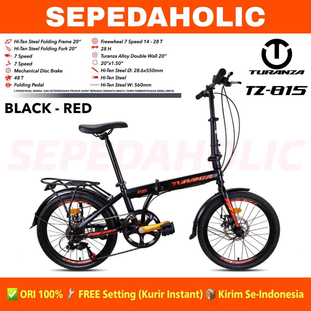 Jual Sepeda Lipat TURANZA TZ 815 / VELION DB71 DB73 / PHOENIX 2026 2022 ...