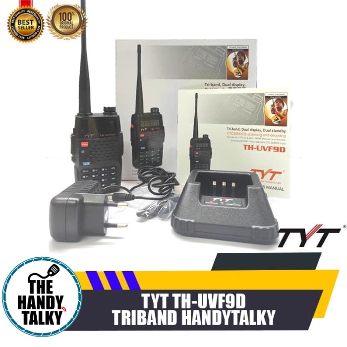 Jual TYT UV 9D UV9D TRIBAND VHF 136 UHF 400 350 HT TRIBAND HANDY TALKY ...