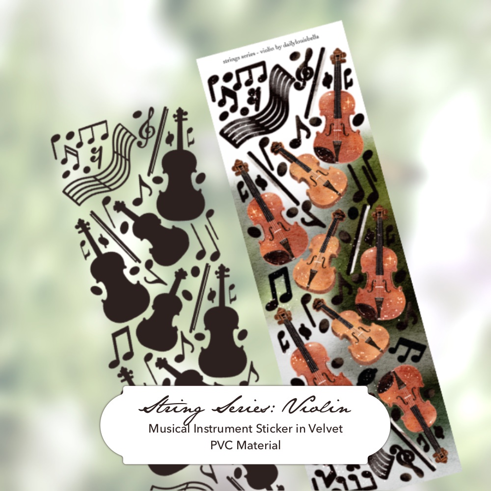 Jual Orchestra & Strings Deco Sticker by Dailylouisbella | Shopee Indonesia