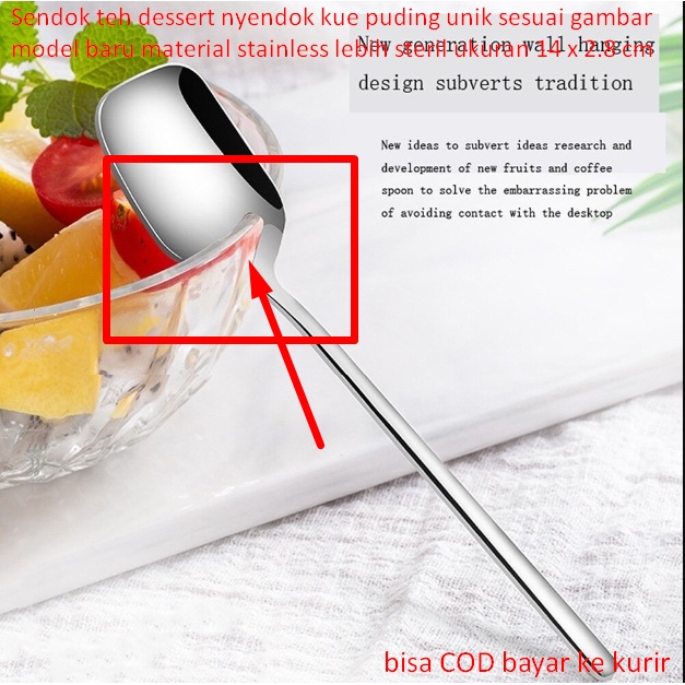 Jual Sendok teh dessert nyendok kue puding unik sesuai gambar model ...