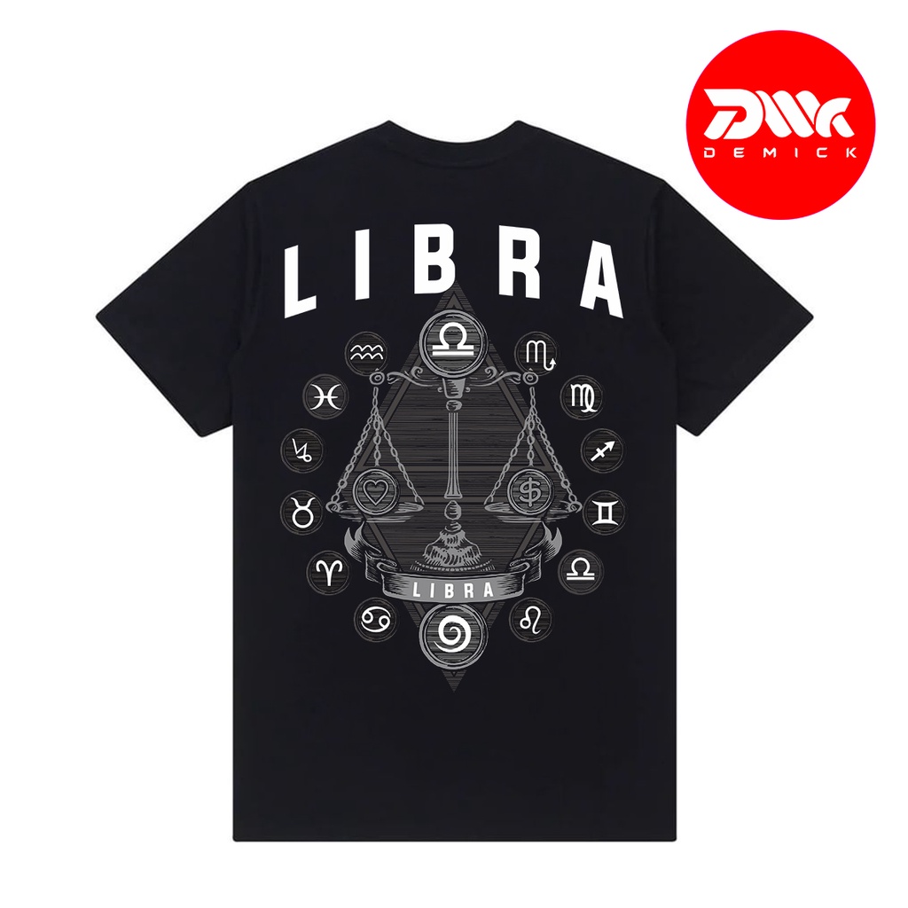 Jual Kaos Zodiak Libra Baju Rasi Bintang Premium Cotton Combed 30s ...
