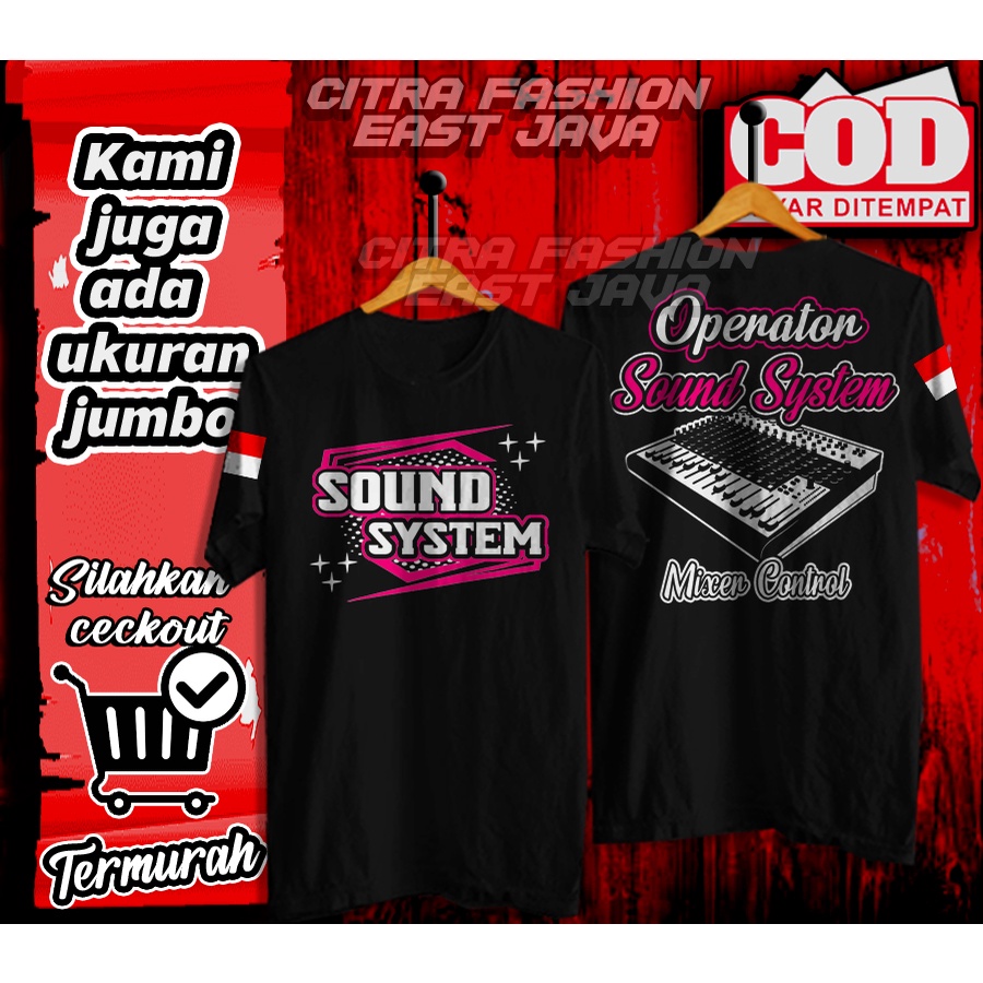 Jual KAOS BAJU SOUND SYSTEM MIXER CONTROL AUDIO | Shopee Indonesia