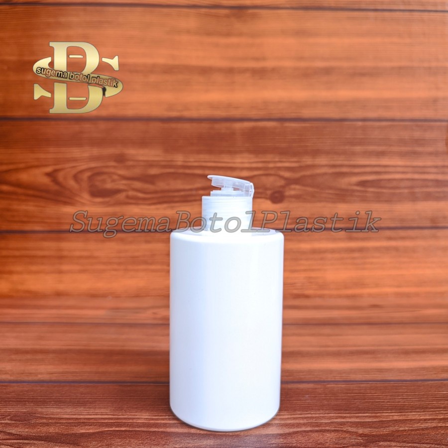 Jual botol fliptop 250ml rf dioli tutup bening botol putih | Shopee Indonesia