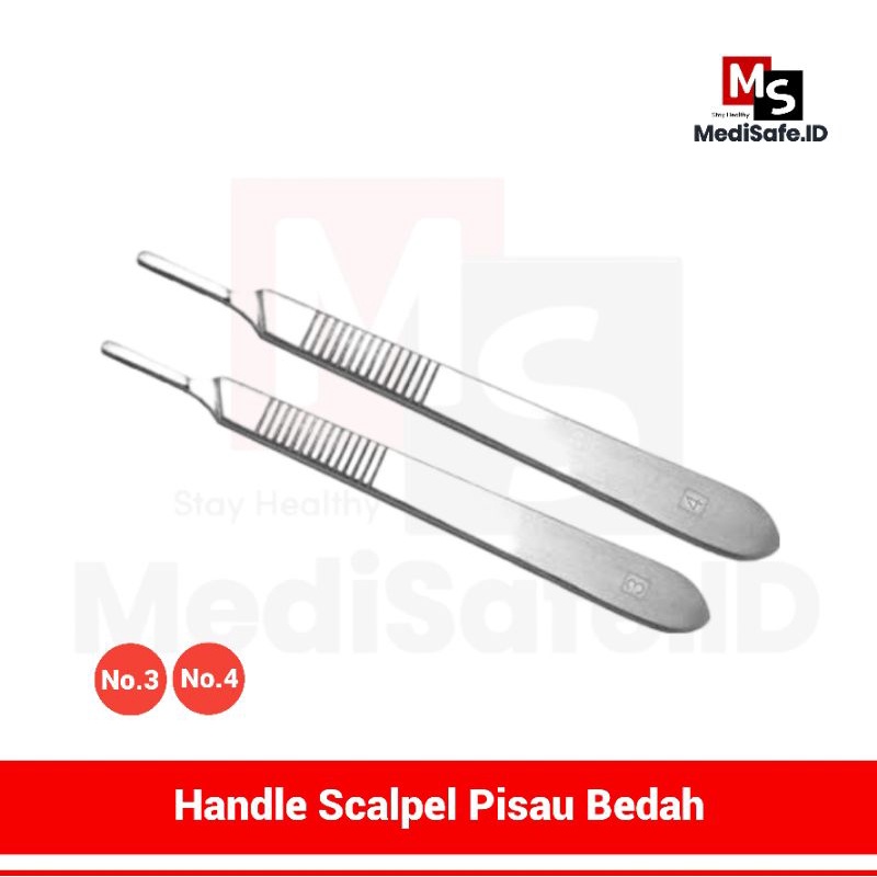 Jual Handle Scapel No 4 Stainless Steel Gagang Bisturi Mess | Shopee ...