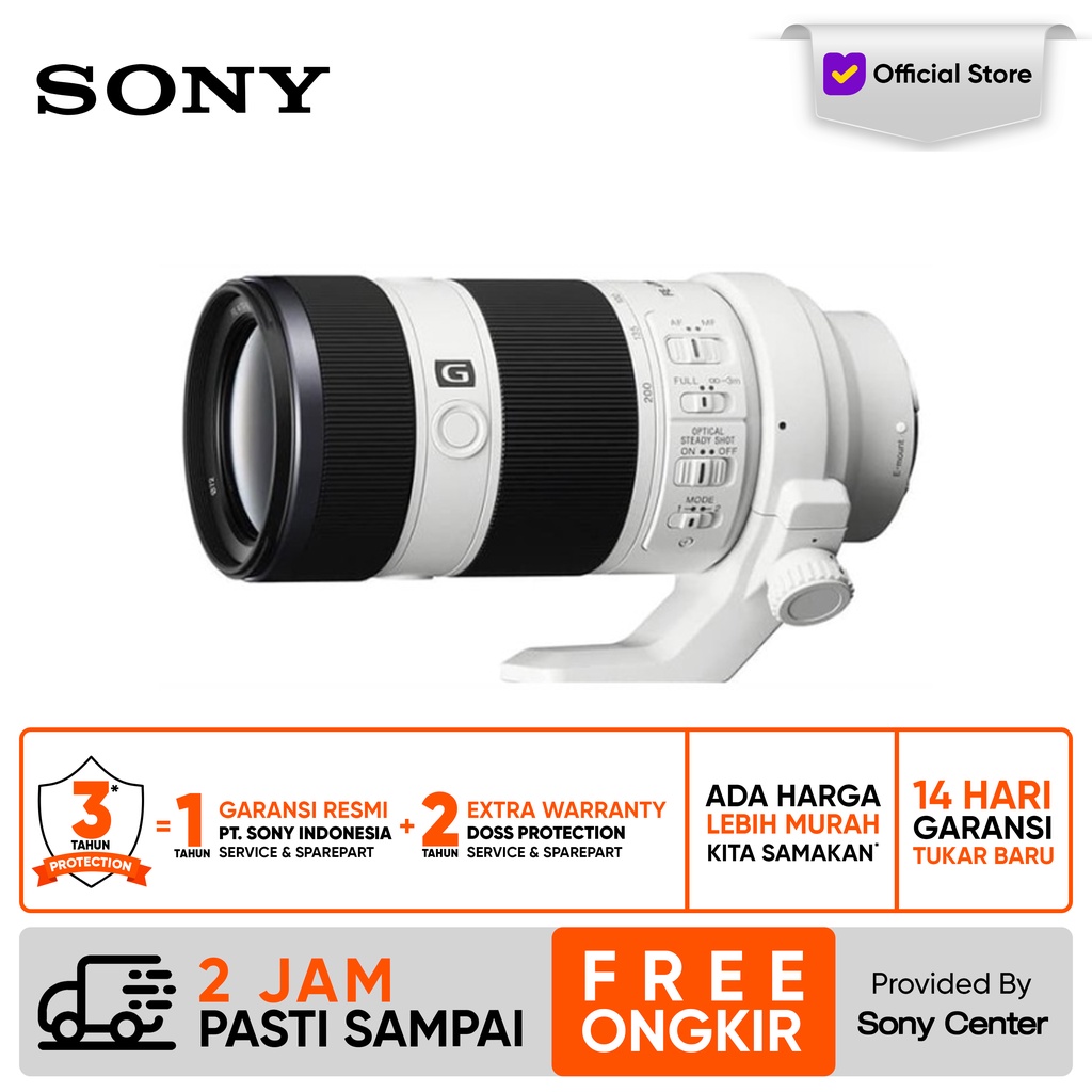 Jual SONY FE 70-200mm f/4.0 G OSS / SEL70200G | Shopee Indonesia