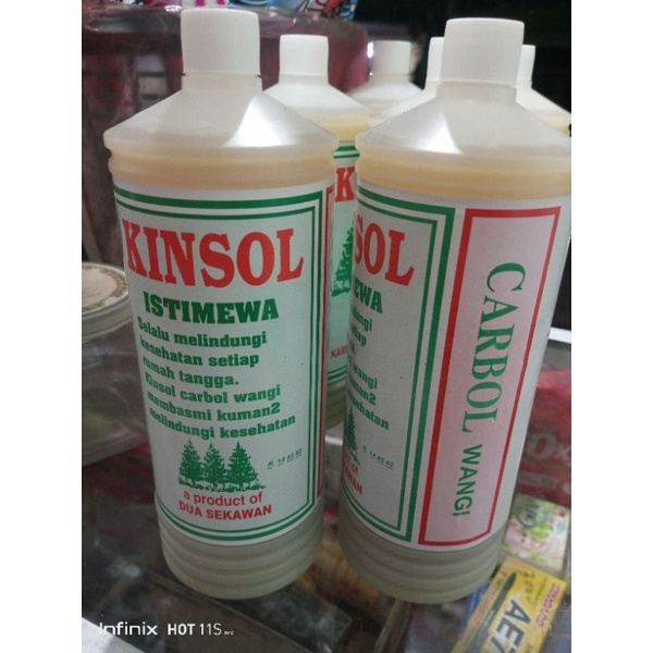 Jual 1 btl Karbol Carbol Wangi Pine Merk Kinsol 1liter 1000ml | Shopee ...