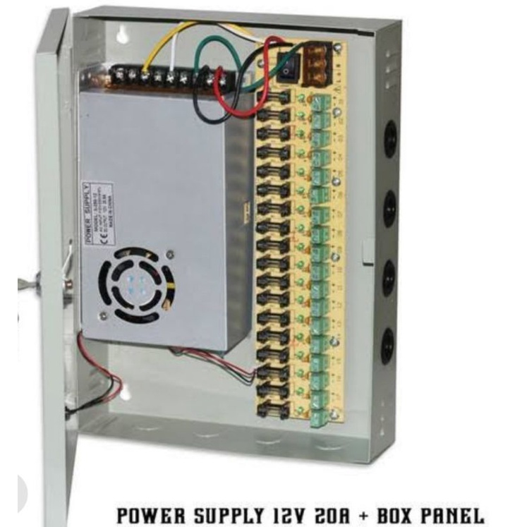 Jual PSU Power Supply Cctv,LED 12 V 20 A PSU Box Cctv | Shopee Indonesia