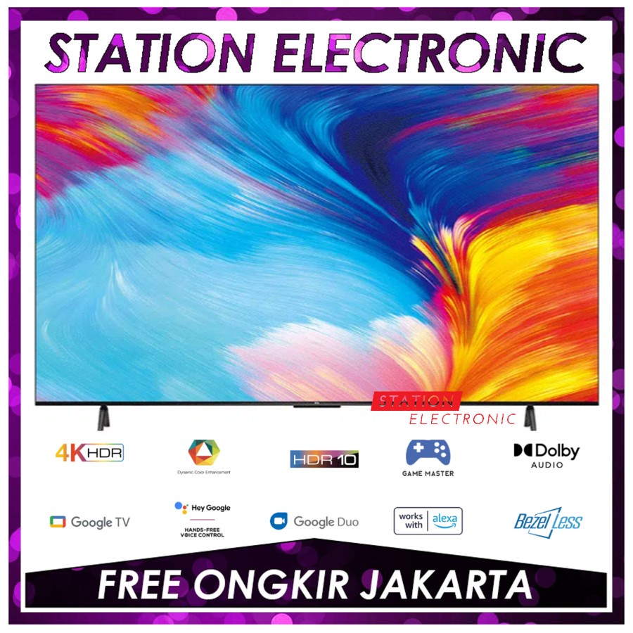 Jual TCL 55P635 P635 EDGELESS 55 inch UHD 4K SMART LED Google TV HDMI | Shopee Indonesia