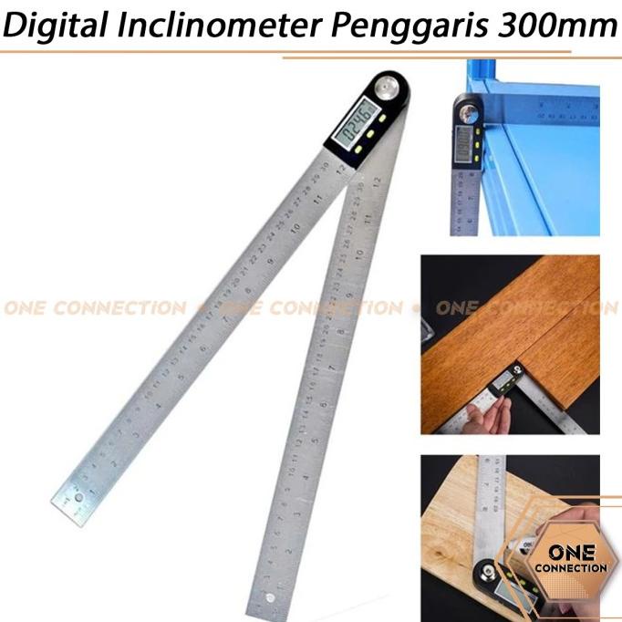 Jual Digital Protractor Angle Ruler Goniometer Inclinometer Penggaris 300mm onecon90 Diminati ...