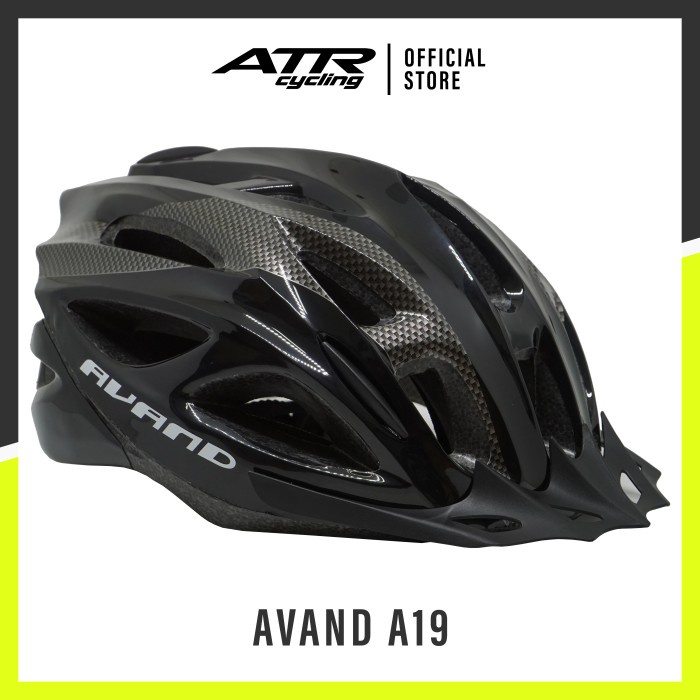 Jual HELM SEPEDA AVAND A19 (MTB/Lipat/Balap/BMX/Listrik) BK CARBON ...