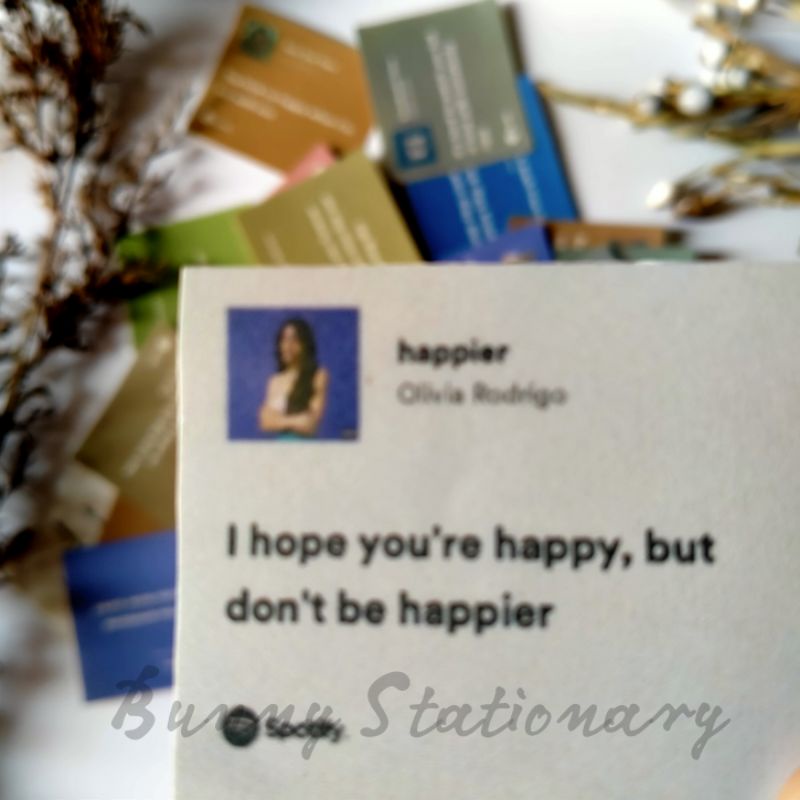 Jual Sticker Aesthetic lirik lagu Spotify / Sticker Aesthetic Bullet ...