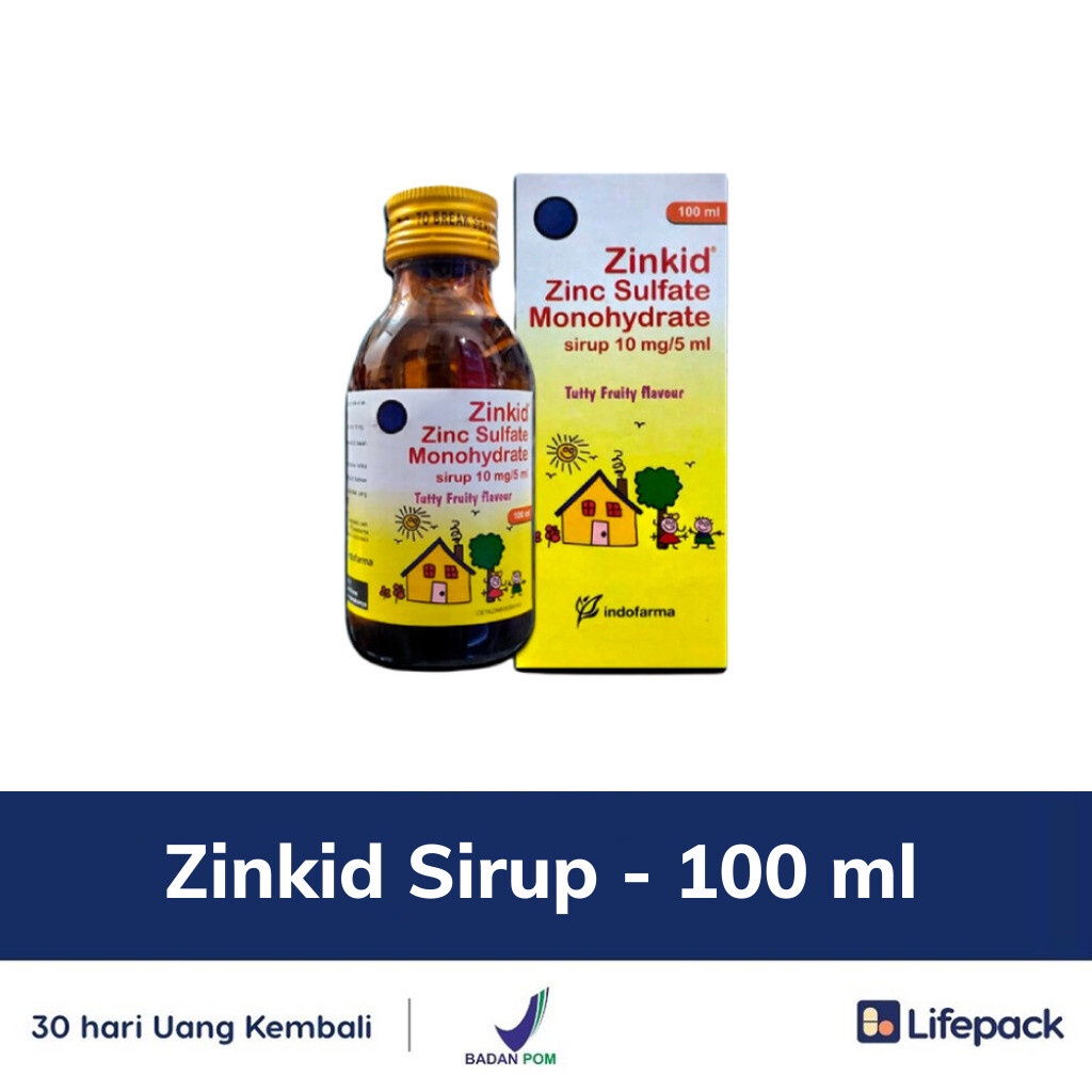 Jual Zinkid Sirup - 100 ml - LIFEPACK | Shopee Indonesia