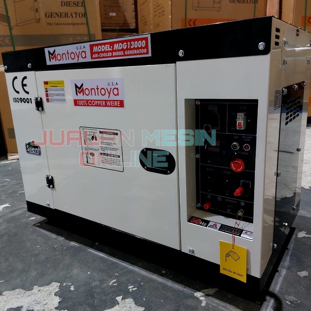 Jual Genset Silent 10 kva 1 Phase 8000 8800 watt Montoya MDG 13000 ...