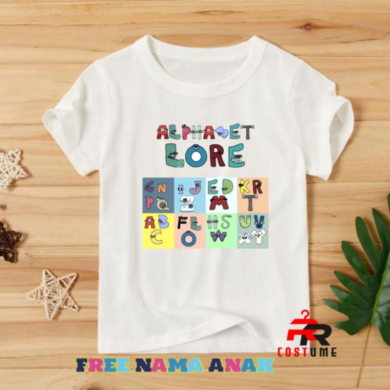 Jual ALPHABET LORE BAJU ANAK KAOS ANAK ALPHABET LORE | Shopee Indonesia Jual ALPHABET LORE BAJU ANAK KAOS ANAK ALPHABET LORE | Shopee Indonesia