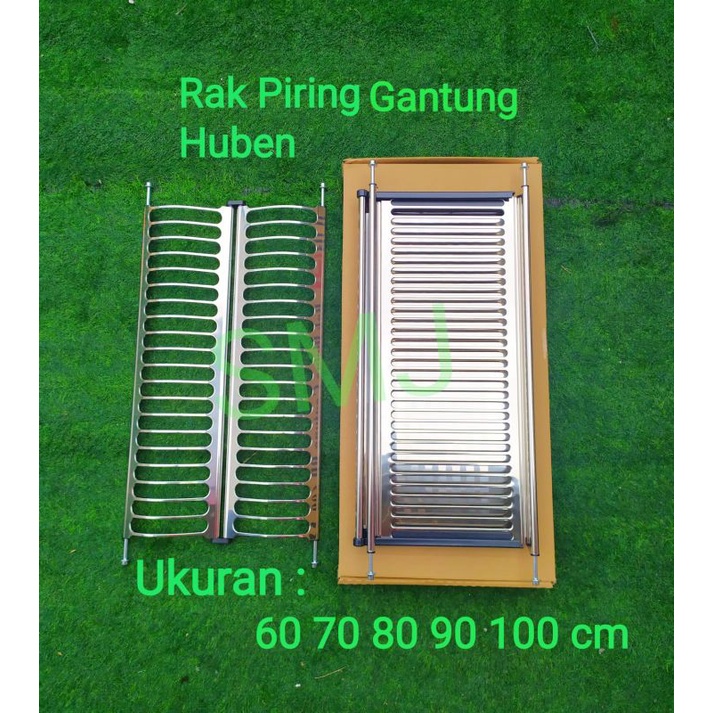 Jual Rak Piring Gantung Merk Huben Stainless Stell Uk.100 cm | Shopee ...