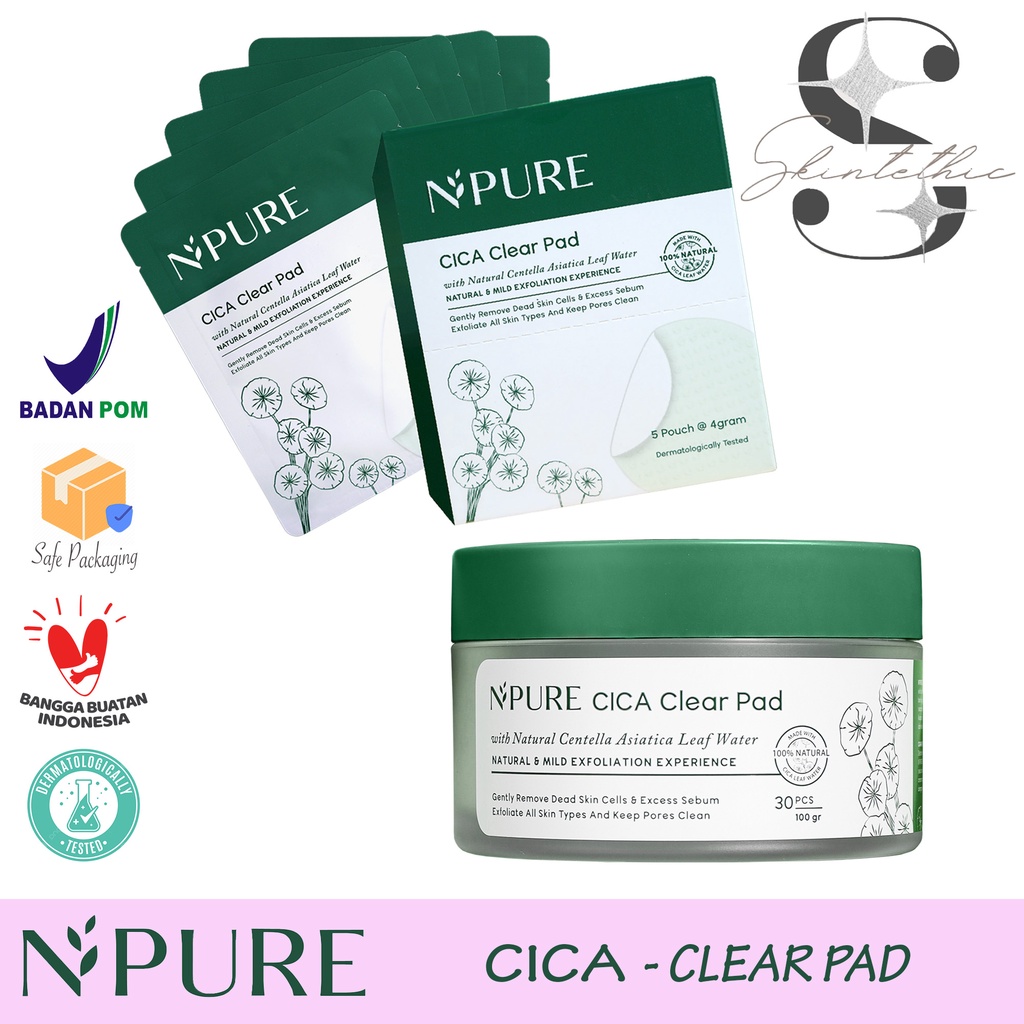 Jual N'Pure CICA Clear Pads Sachet NPure Pad Eksfoliasi | Shopee Indonesia