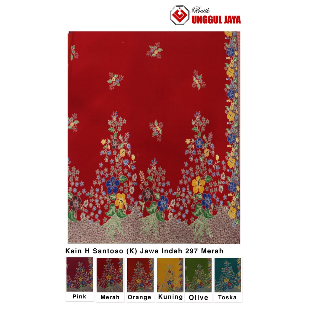 Jual Kain Batik Unggul Jaya - Putri Jelita - Jawa Indah 297 - Motif ...
