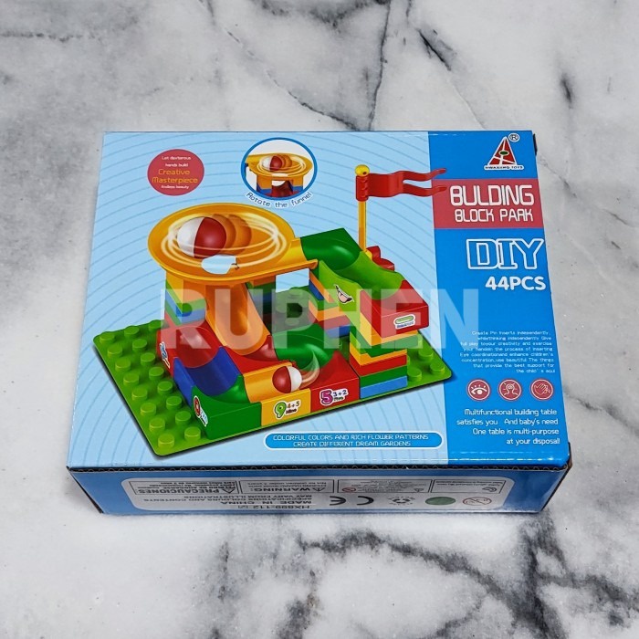 Jual Bricks Building Block Park Slideway L-E-G-O Duplo Marble Maze ...
