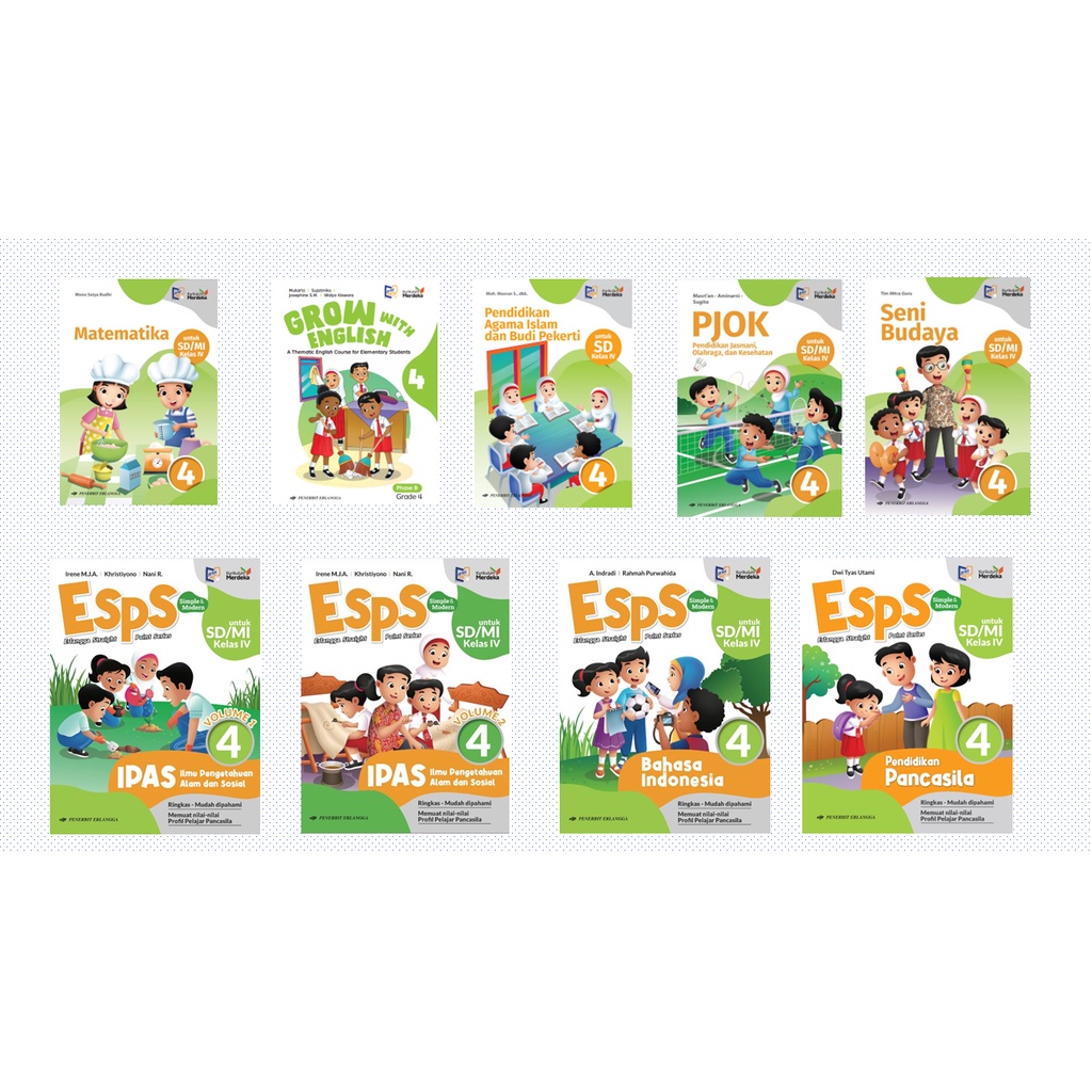 Jual BUKU KURIKULUM MERDEKA JENJANG SD/MI KELAS 4 KURIKULUM MERDEKA ERLANGGA | Shopee Indonesia