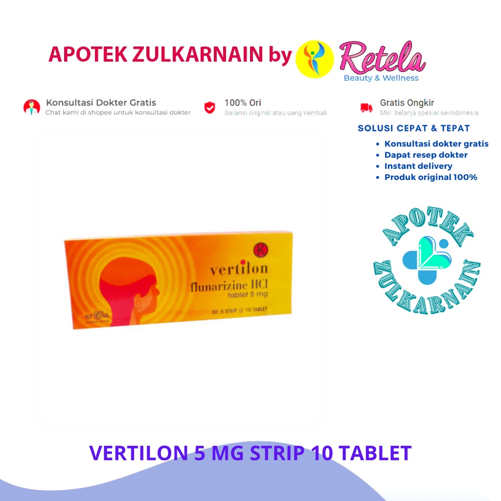 Jual VERTILON 5 MG STRIP 10 TABLET flunarizine flunarizin | Shopee ... Jual VERTILON 5 MG STRIP 10 TABLET flunarizine flunarizin | Shopee ...