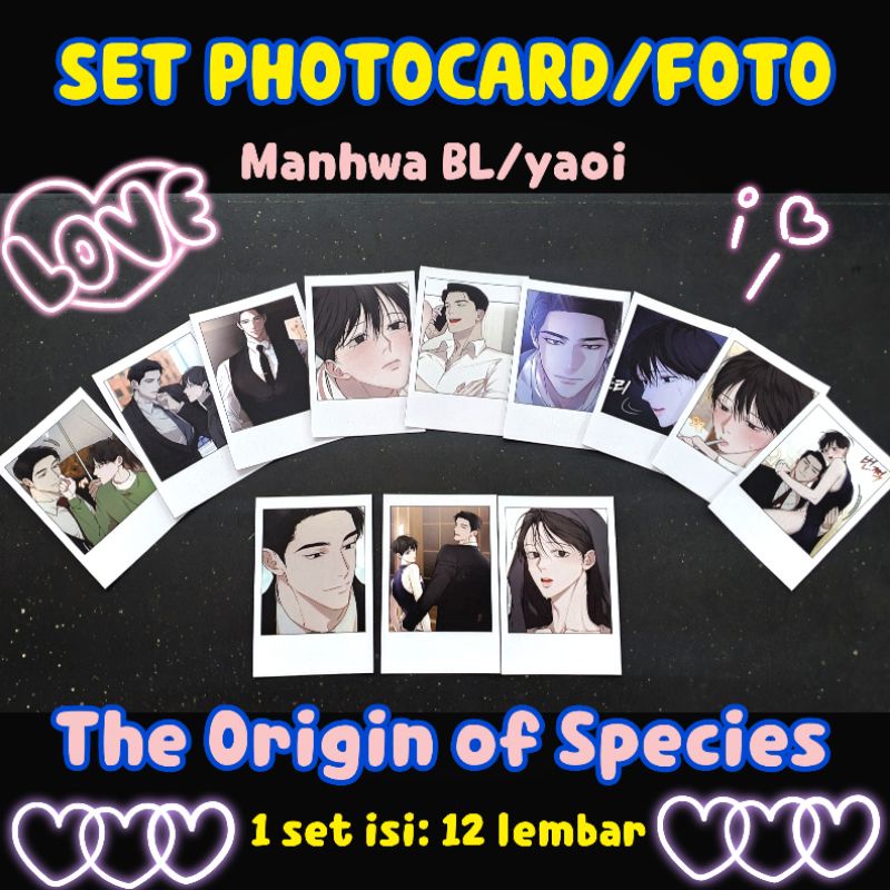 Jual photocard/set foto manhwa The Origin of Species (bl/yaoi) | Shopee ...