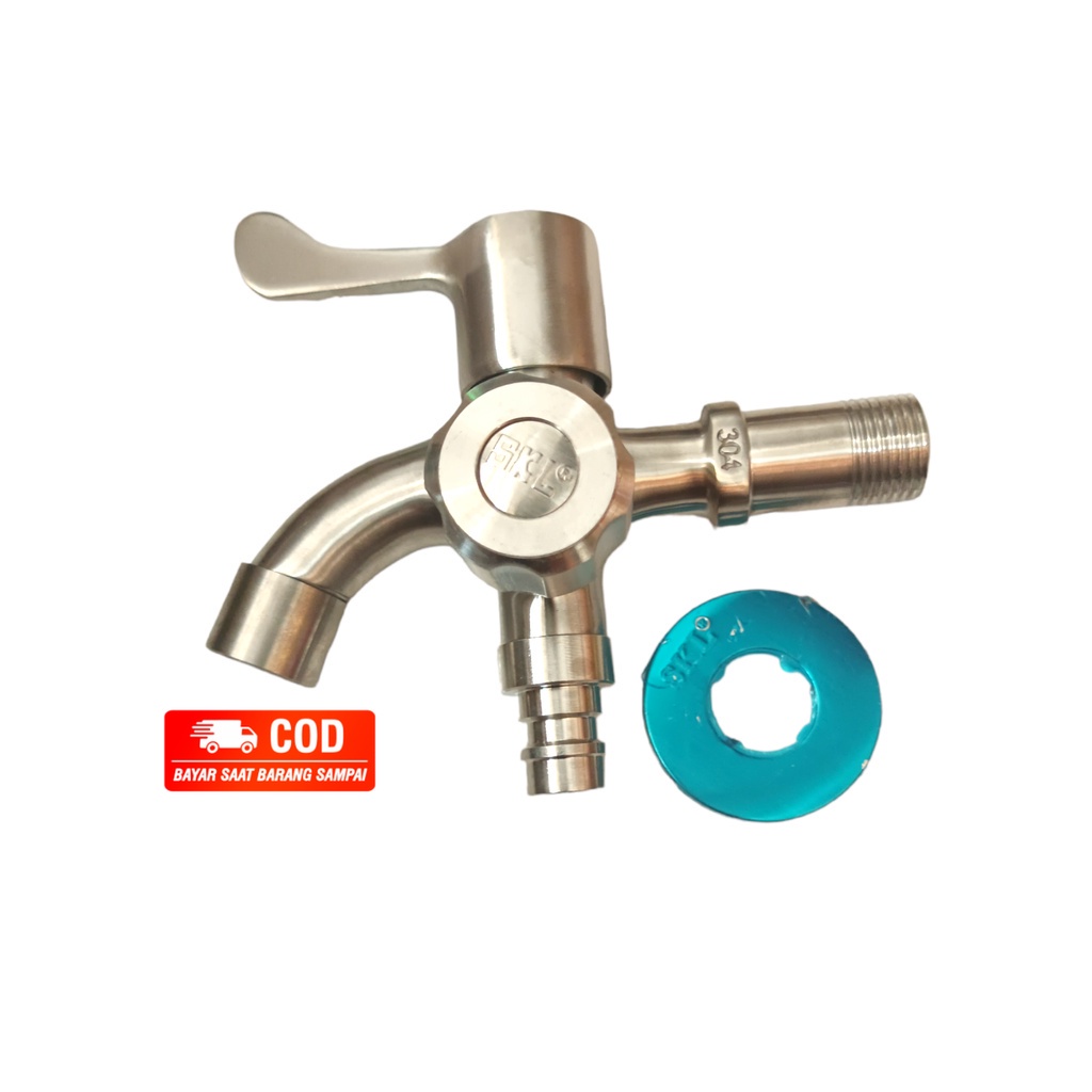 Jual Kran air Cabang Stainless steel /Keran Shower Faucet Tembok ...