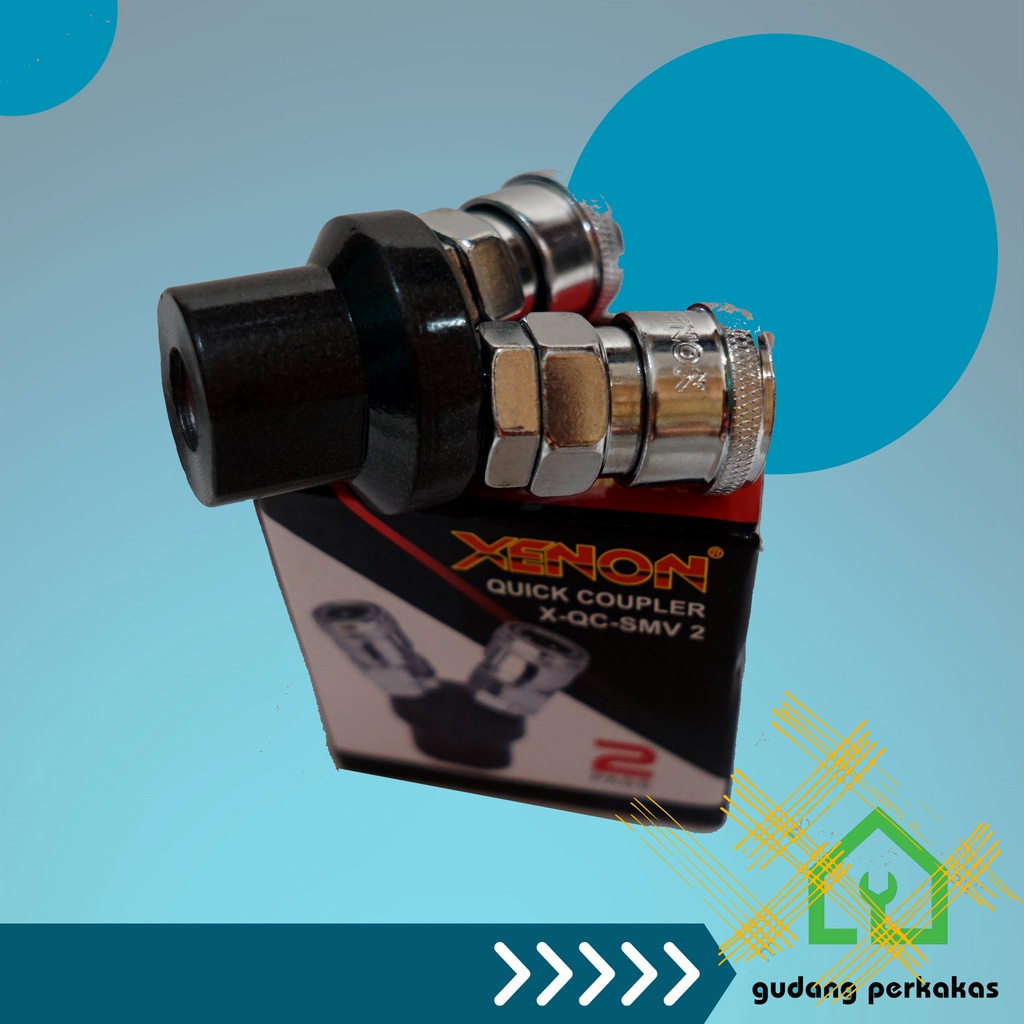 Jual Coupler Xenon 2 Pass Sambungan Selang Angin Coupler Xenon 2 Cabang ...