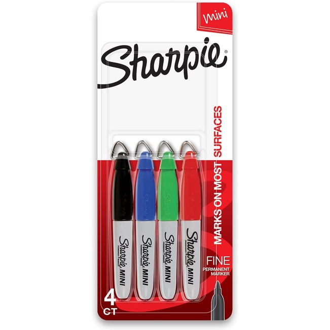 Jual SHARPIE Mini Permanent Markers, Spidol Sharpie Marker isi 4 ORIGINAL | Shopee Indonesia