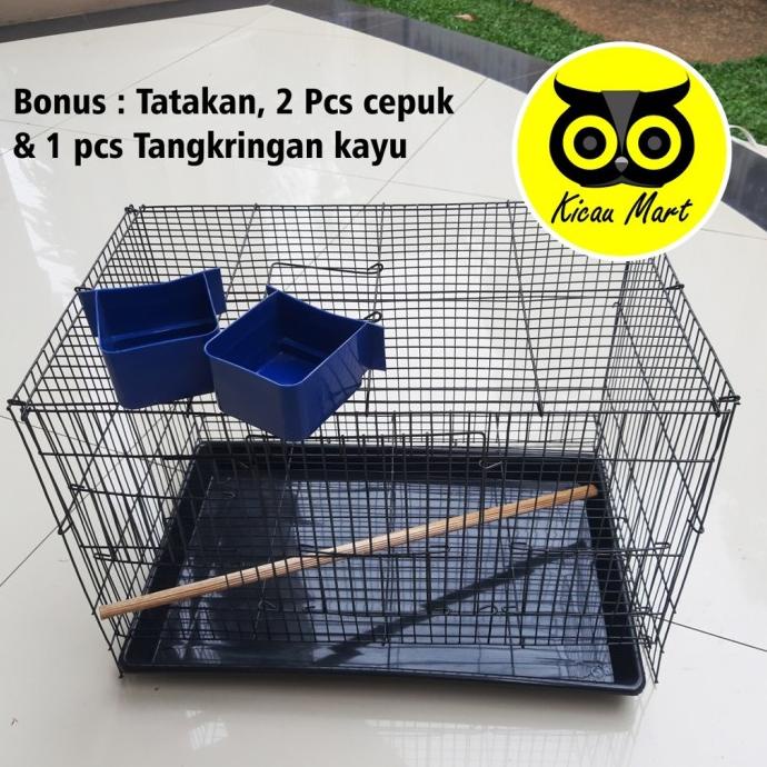 Jual Kandang Sangkar Lipat Besi Umbaran Anjing Kucing Burung Medium M ...