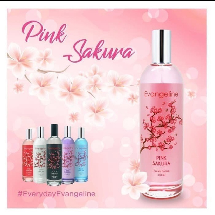 Jual ALL SERIES PARFUM EVANGELINE EDP 100ML SAKURA / SELECTION/ HIJAB ...