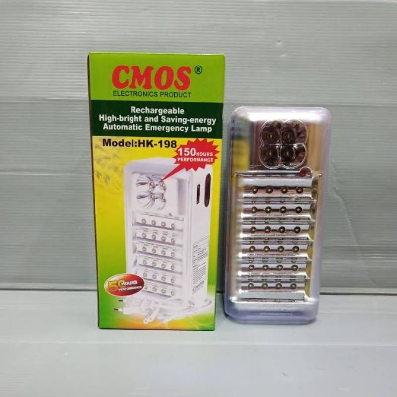 Jual CMOS HK 198 LAMPU EMERGENCY RECHARGEABLE ENERGY OTOMATIC EMERGENCY ...