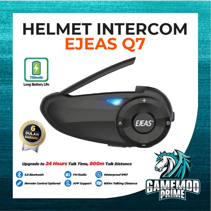 Jual Intercom Helm EJEAS Q7 Bluetooth Radio FM 7 Rider Helmet Alt V6 ...
