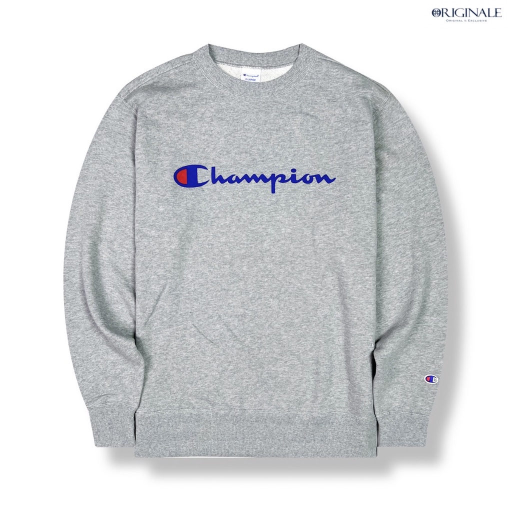 Jual Sweater Pria 23 S/S Basic Script by CHM - Oxford Grey | Shopee Indonesia