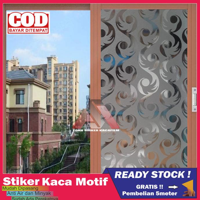 Jual Sticker Stiker Wallpaper Kaca Film Jendela Rumah Motif Ukiran ...