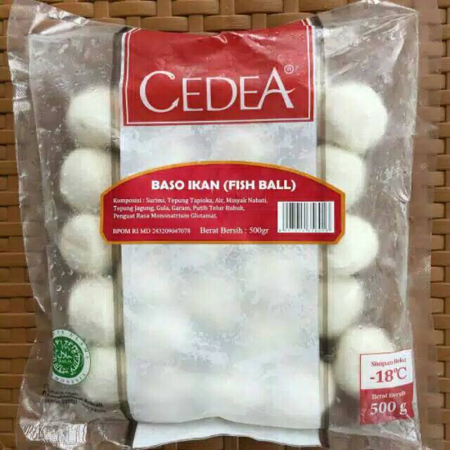 Jual CEDEA BAKSO IKAN BESAR 500GR cedea fish ball baso ikan frozenfood ...